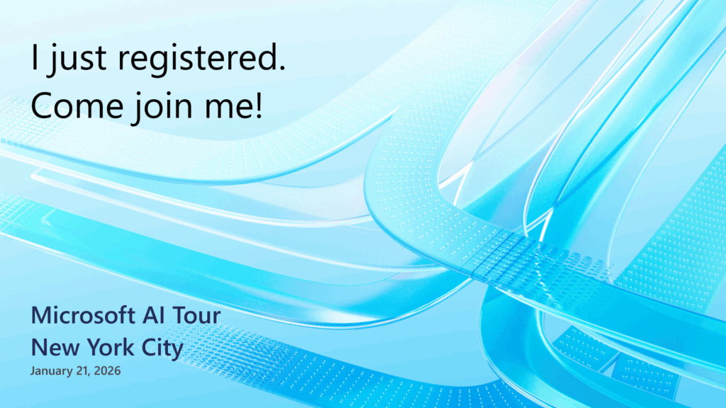 Connect with Cloudwell @ The Microsoft AI Tour in New York City - Cloudwell